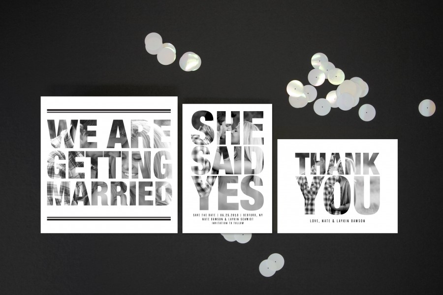 Customize your invitations with Basic Invites - Brooklyn Bride - Modern ...